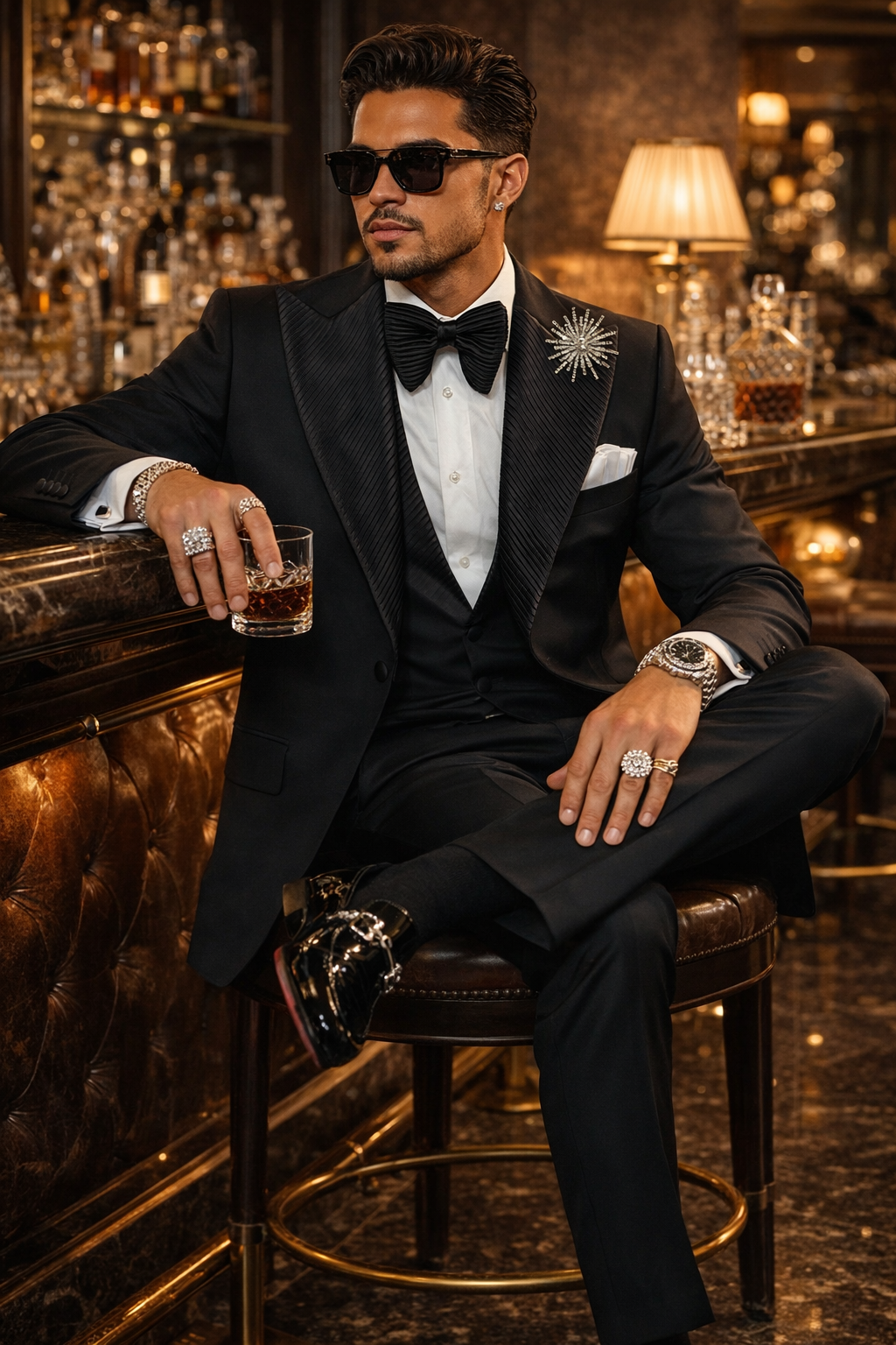 The Nightfall Pleated Lapel Tuxedo – LASuitGuy